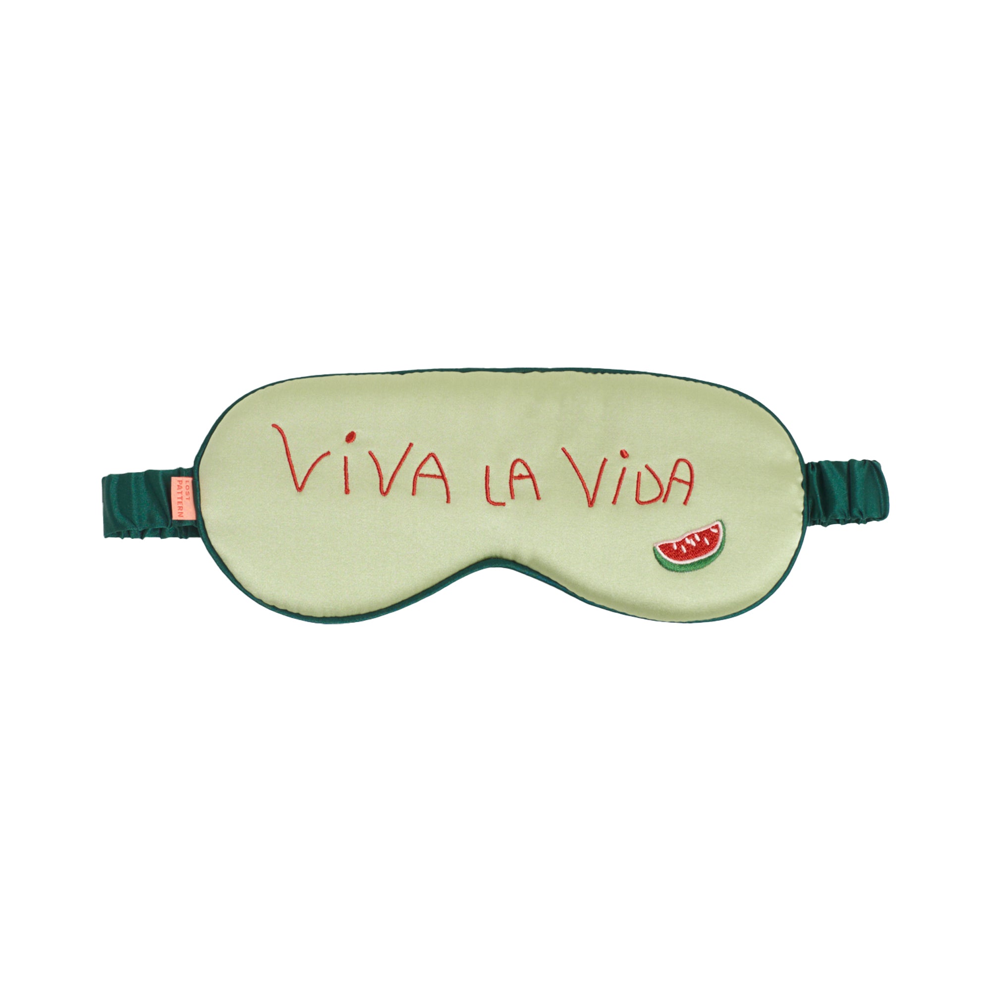 "Viva La Vida" Silk Sleep Eye Mask - Green