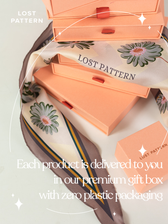 "Daisy" Silk Diamond Neckerchief | Head Scarf | Hair Scarf