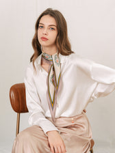 "Daisy" Silk Diamond Neckerchief | Head Scarf | Hair Scarf