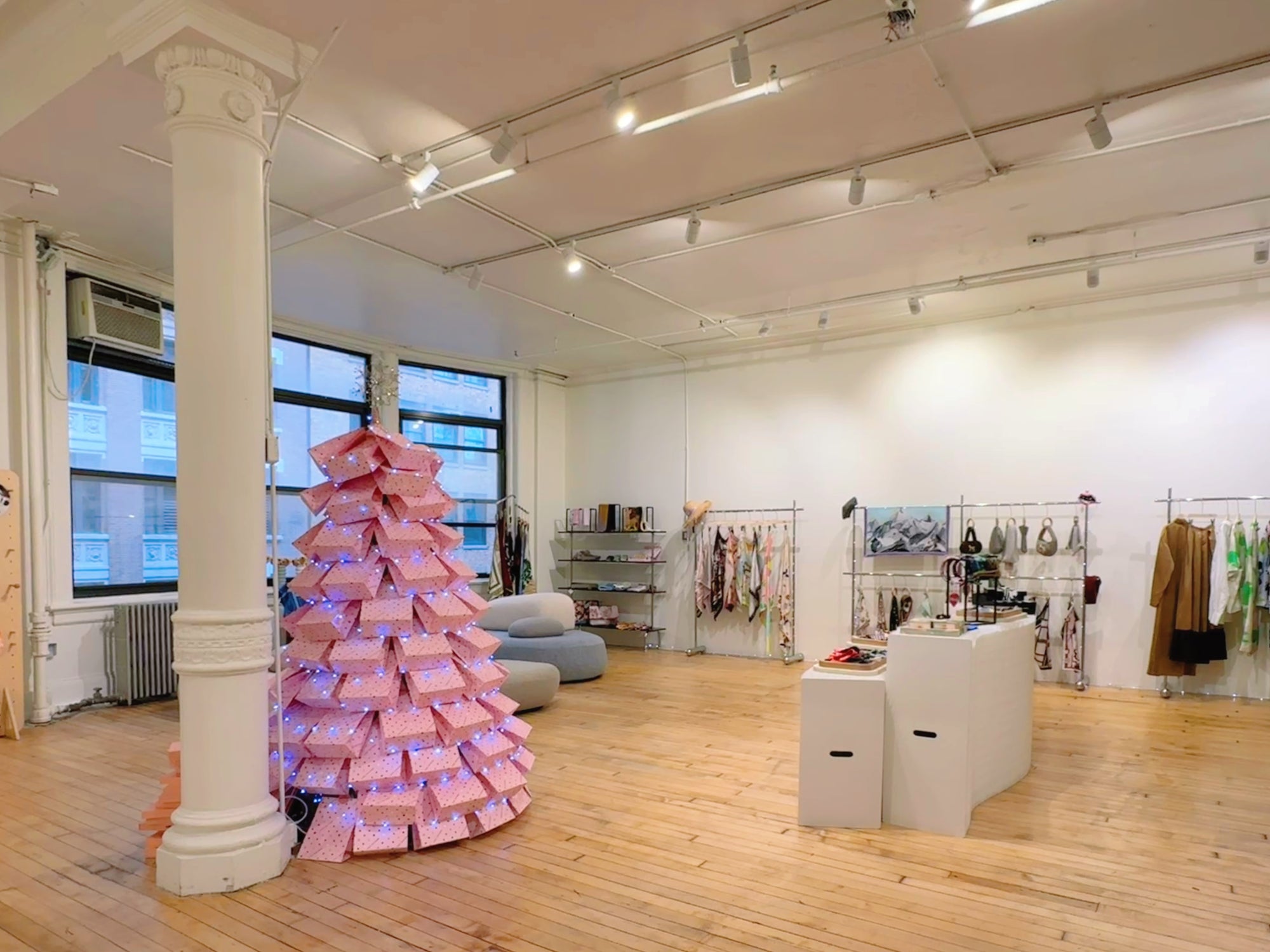 "Checkerboard" Twill Skinny Scarf | Silk Twill