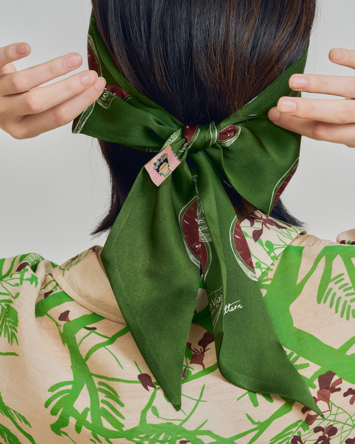 Designer silk scarf, twilly, bandana, shawl for neck, head, hair & all
